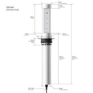 Pop up powerpoint kitchen bench by award winner Point Pod